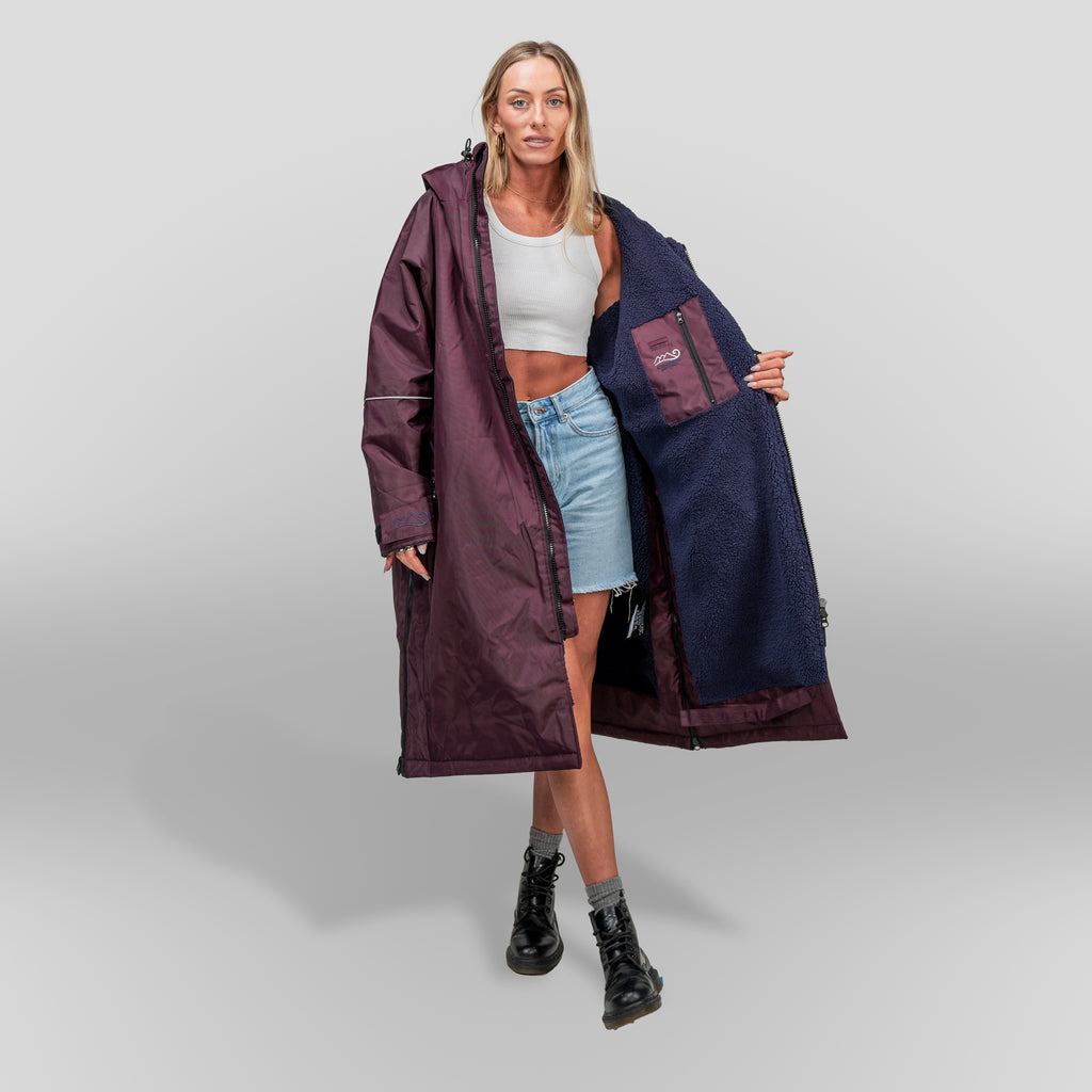 CosiFlex - Waterproof Dry Changing Robe - Mulberry Mauve – Cosimac