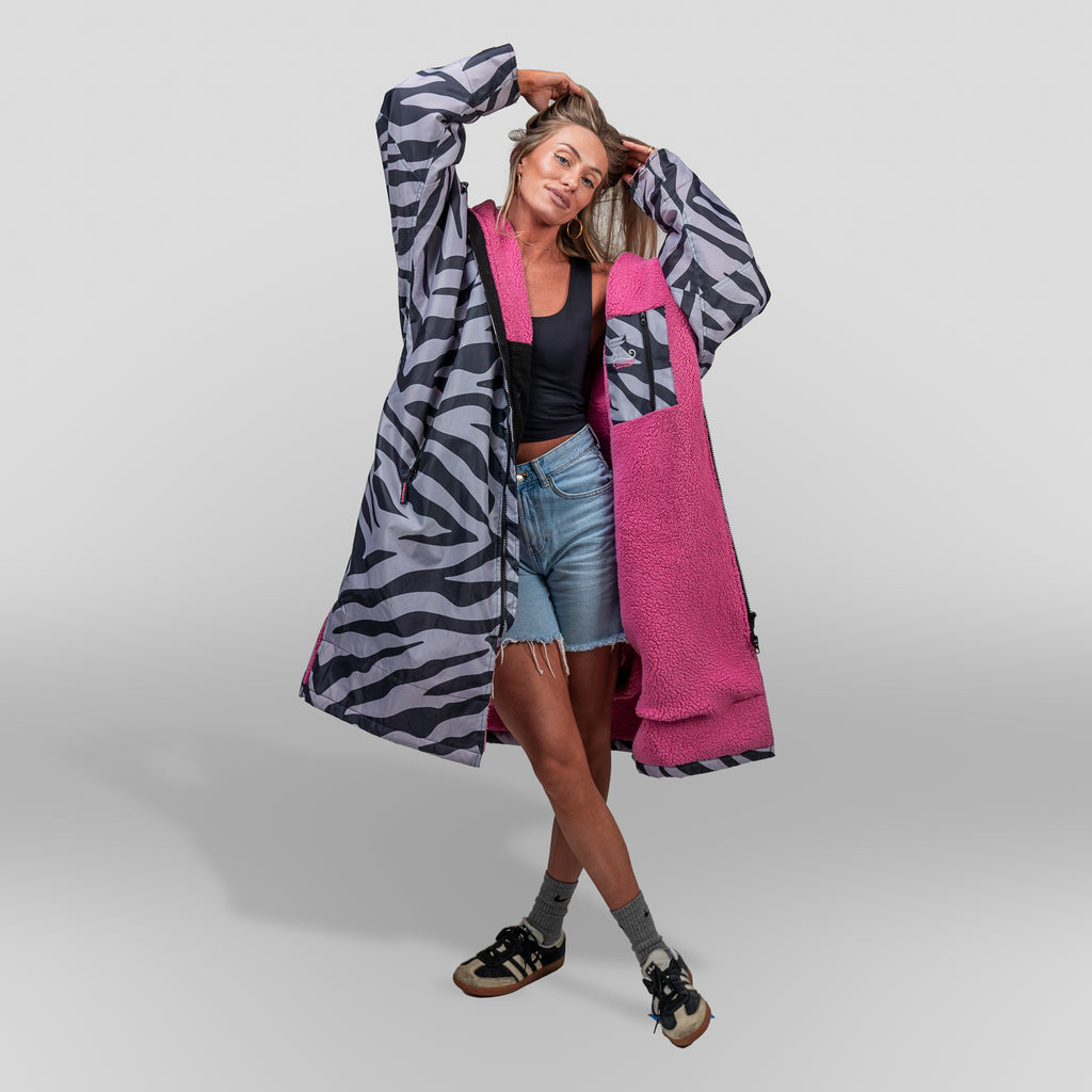 CosiRobe - Waterproof Dry Changing Robe - Zebra Print – Cosimac